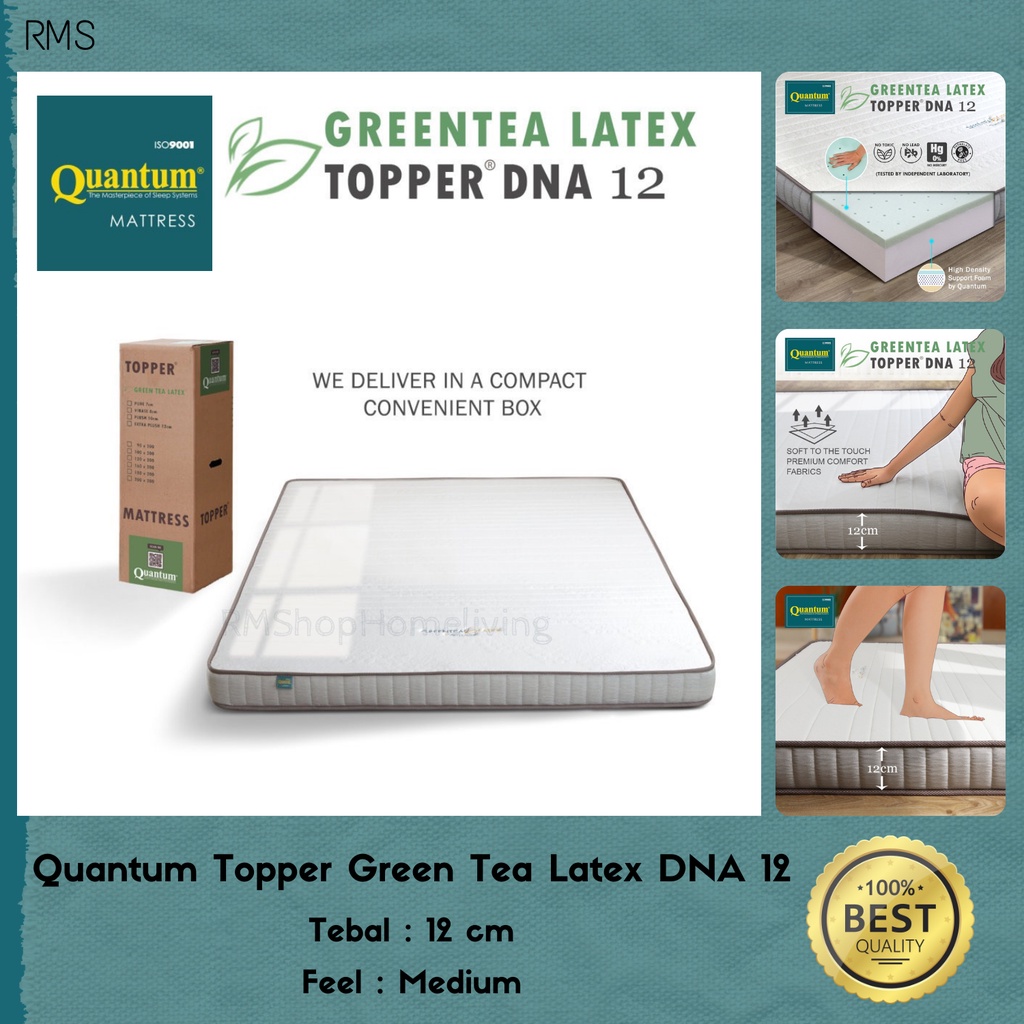 Jual Quantum Topper 100 x 200 Cm Greentea DNA 12 / Topper Matras ...