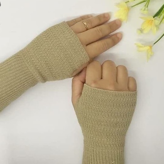 Jual HANDSOCK RAJUT mangset tangan jempol rajut premium best seller ...