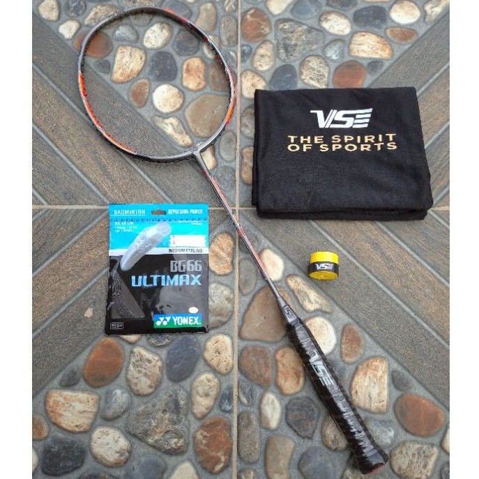 Jual Raket Badminton Original VSE ZIGLER 77 - 35lbs free senar-pasang ...