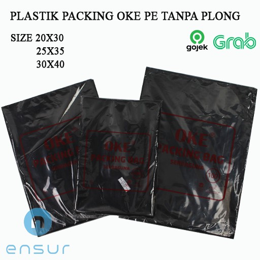 Jual Plastik Packing PE Tanpa Plong HITAM | Shopee Indonesia