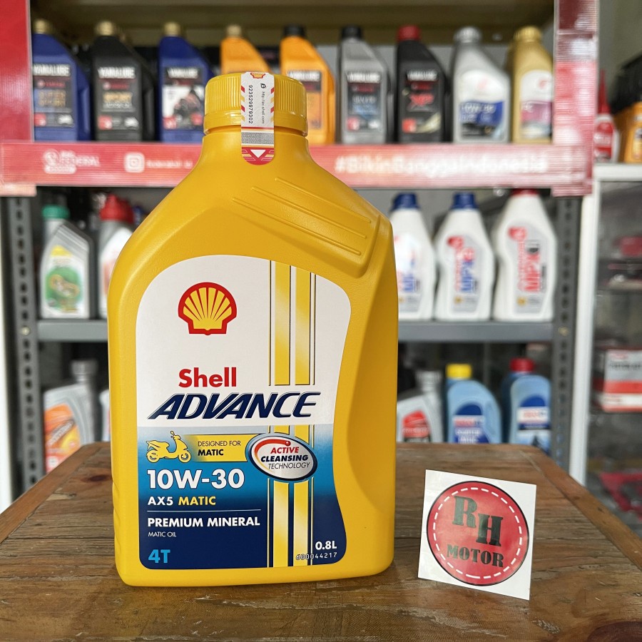 Jual Oli Motor Shell Advance AX5 Scooter Matic (10W-30) (0.8L) | Shopee Indonesia