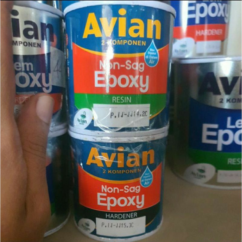 Jual LEM DEMPUL EPOXY NON SAG 800GR/SET 2 KOMPONEN RESIN & HARDENER ...