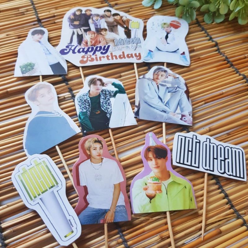 Jual topper kue ulang tahun BTS NCT Enhypen | Shopee Indonesia