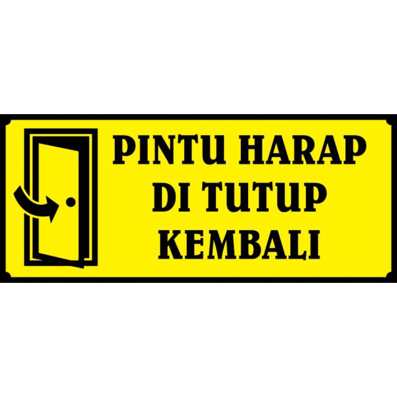 Jual STIKER TUTUP PINTU KEMBALI | Shopee Indonesia