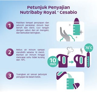 Jual Nutribaby Royal+ Cesabio 1 Formula Bayi Bubuk 400 gr | Shopee ...