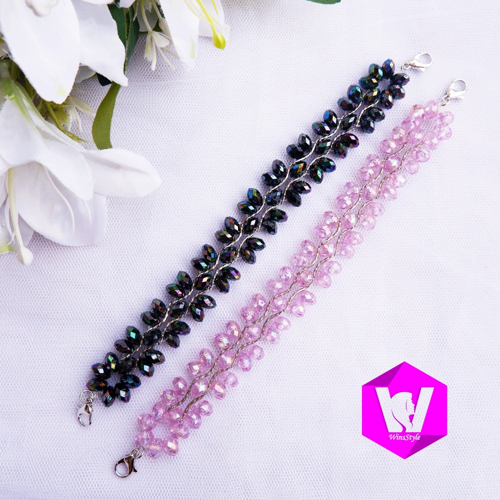 Jual Konektor Masker Hijab Manik Kristal Mewah Winsstyle Tali Masker ...