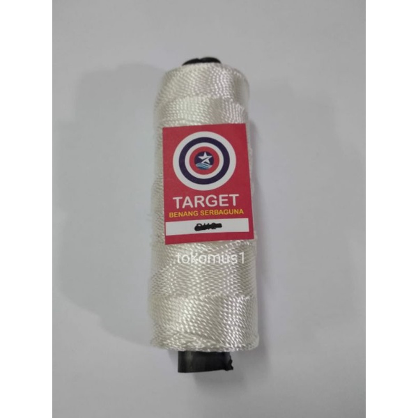 Jual BENANG TALI BANGUNAN NYLON BENANG TUKANG BENANG NYLON-TARGET PUTIH BESAR | Shopee Indonesia