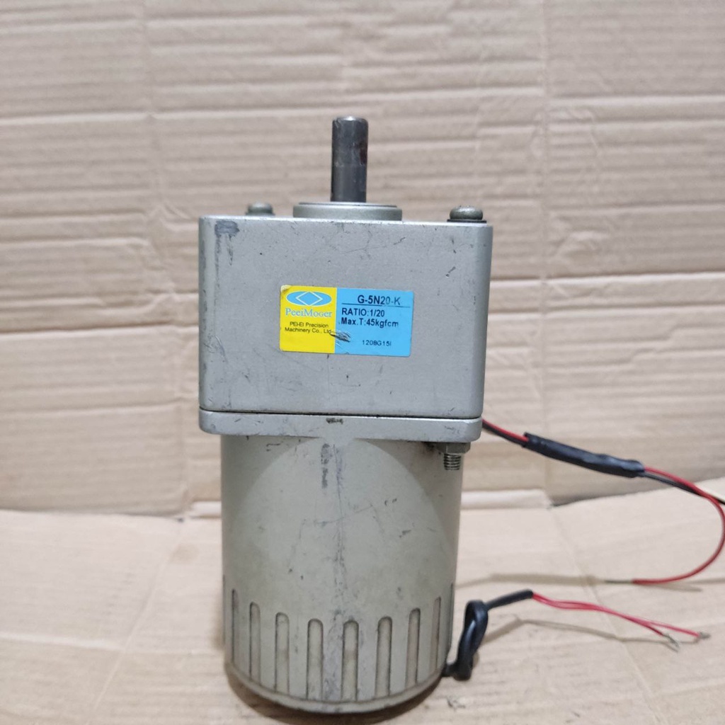 Jual DINAMO MOTOR GEARBOX PEEIMOGER 40W RATIO 1:20 220V AC | Shopee ...