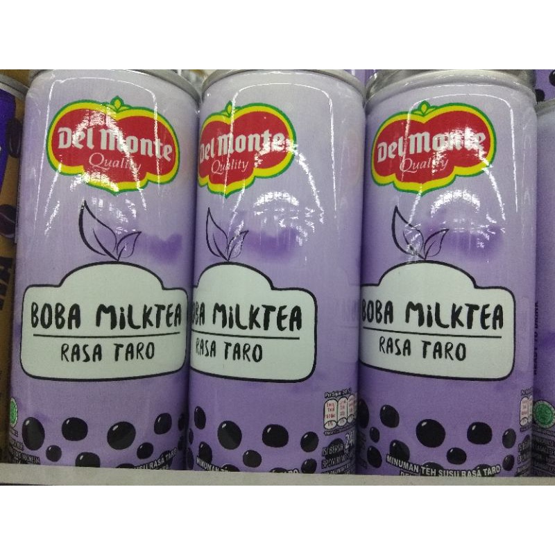 Jual Boba Milktea Rasa Taro Del Monte isi 220 ml | Shopee Indonesia