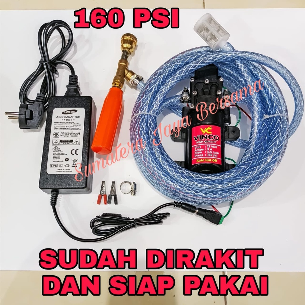 Jual Alat steam motor mini 160 psi Cuci AC mobil motor Pompa DC Setim ...