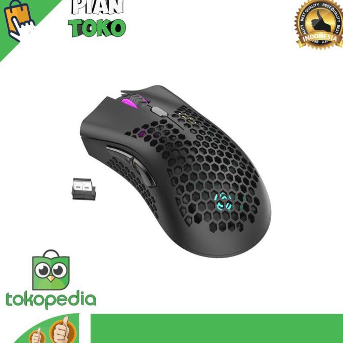 Jual K-Snake Mouse Gaming Wireless Rgb Honeycomb 3 Dpi Gear 2.4Ghz ...