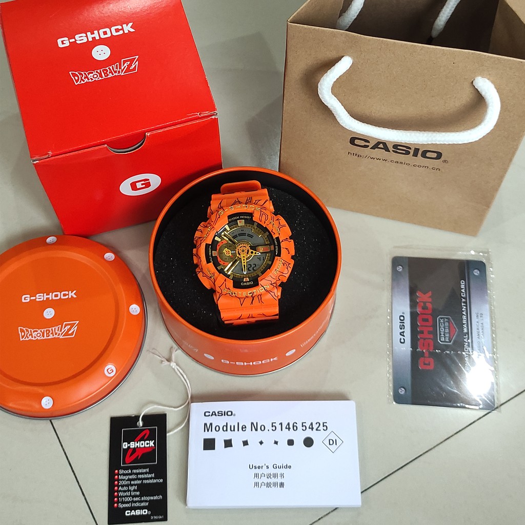 Jual JAM G-SHOCK X DRAGON BALL Z PLUS BOX ORI PROMO TIPE CASIO ...