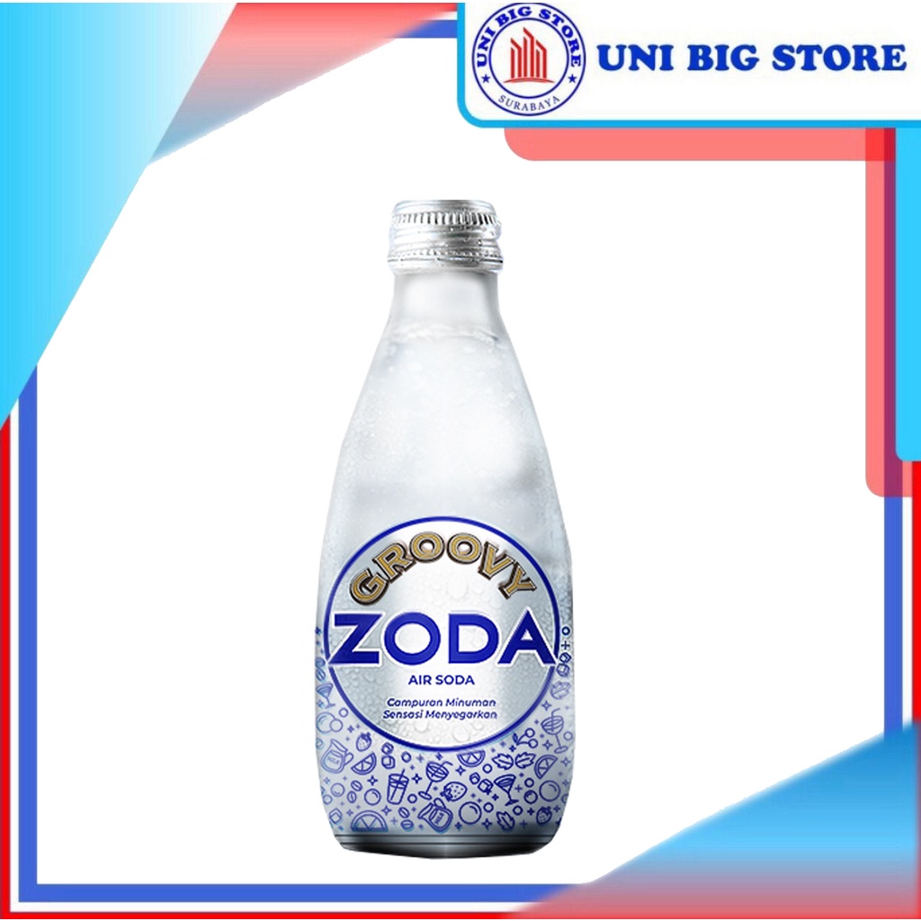 Jual Groovy Zoda Air Soda Drink 250 ml Botol | Shopee Indonesia