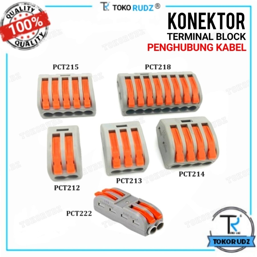 Jual Terminal Konektor Kabel PCT 212 213 214 215 218 222 Penyambung Kabel Listrik | Shopee Indonesia