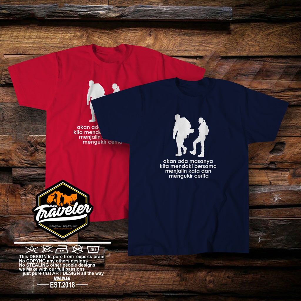Jual kaos quotes pendaki gunung | Shopee Indonesia