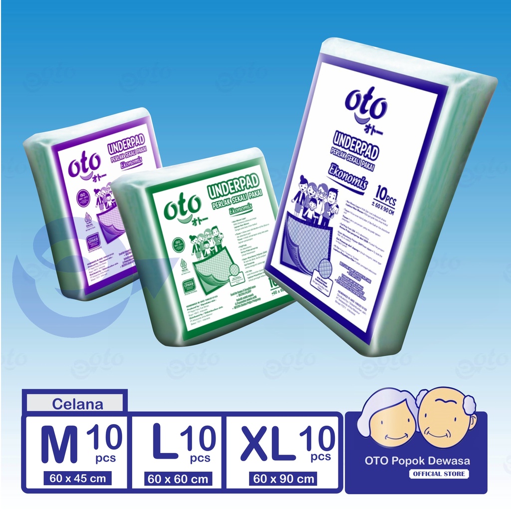 Jual OTO Underpad Under pad Perlak Sekali Pakai Alas Pasien Menyerap ...
