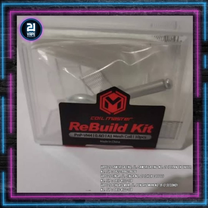 Jual COIL MASTER REBUILD KIT PnP-TM1 | Shopee Indonesia
