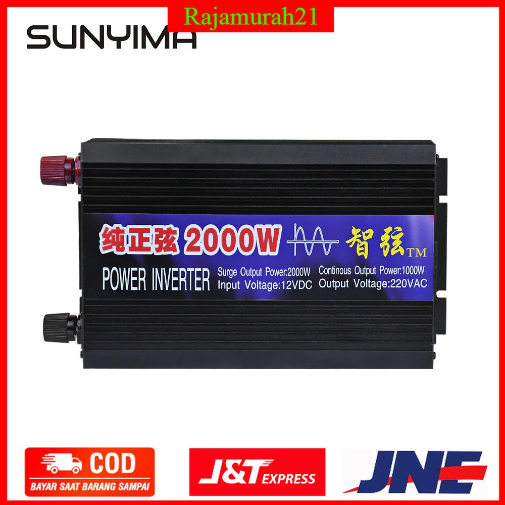 Jual TAFFWARE SUNYIMA Pure Sine Wave Car Power Inverter DC 12V to AC ... Jual TAFFWARE SUNYIMA Pure Sine Wave Car Power Inverter DC 12V to AC ...