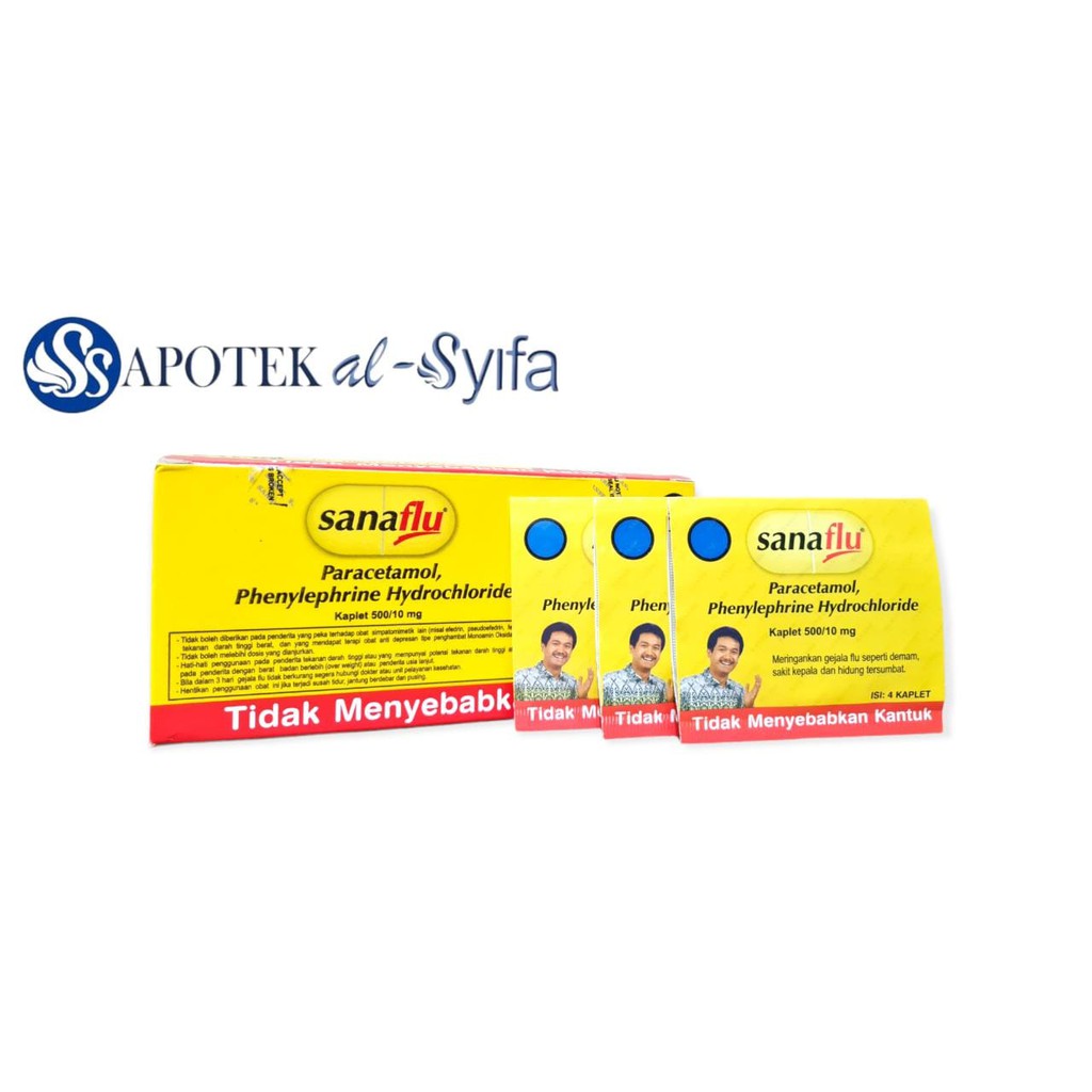 Jual Sanaflu Obat Pereda Flu (1 Strip isi 4 Tablet) | Shopee Indonesia