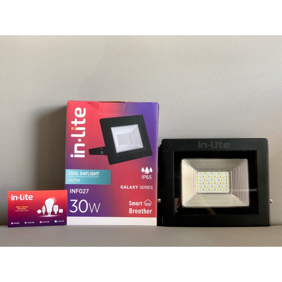 Jual LAMPU SOROT FLOODLIGHT LED INLITE 30W 30 WATT - INF027 | Shopee Indonesia