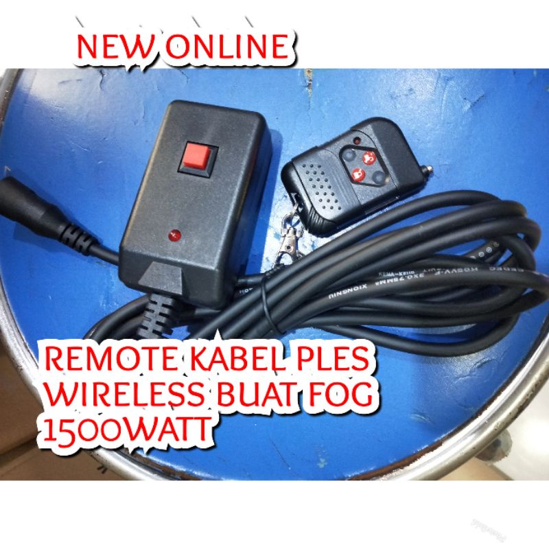 Jual REMOTE KABEL PLES WIRELESS FOG 1500WATT | Shopee Indonesia