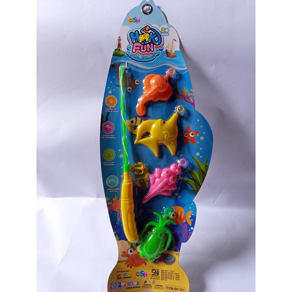 Jual Mainan Pancing+ikan /Pancingan anak anak/Pancingan full set ...