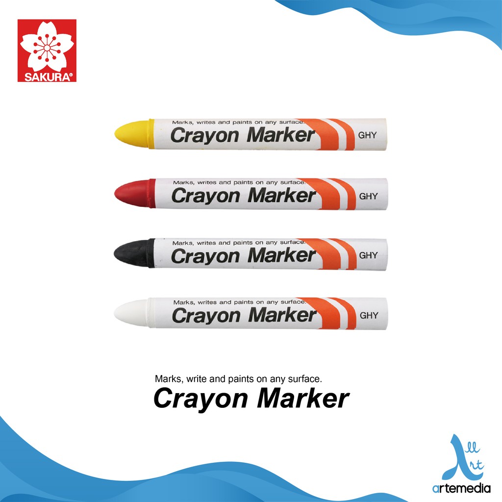 Jual Sakura Industrial Permanent Crayon Marker | Shopee Indonesia