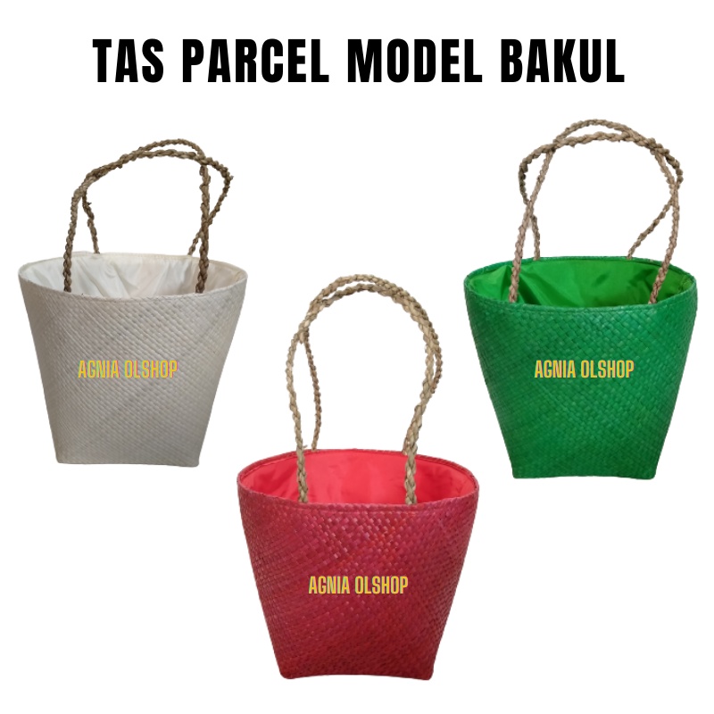 Jual Tas Parcel Anyaman Pandan Model Bakul Tali Pandan Keranjang Parcel ...