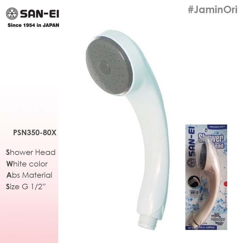 Jual San-Ei Shower Head - Kepala shower PSN 350-80X - White | Shopee Indonesia