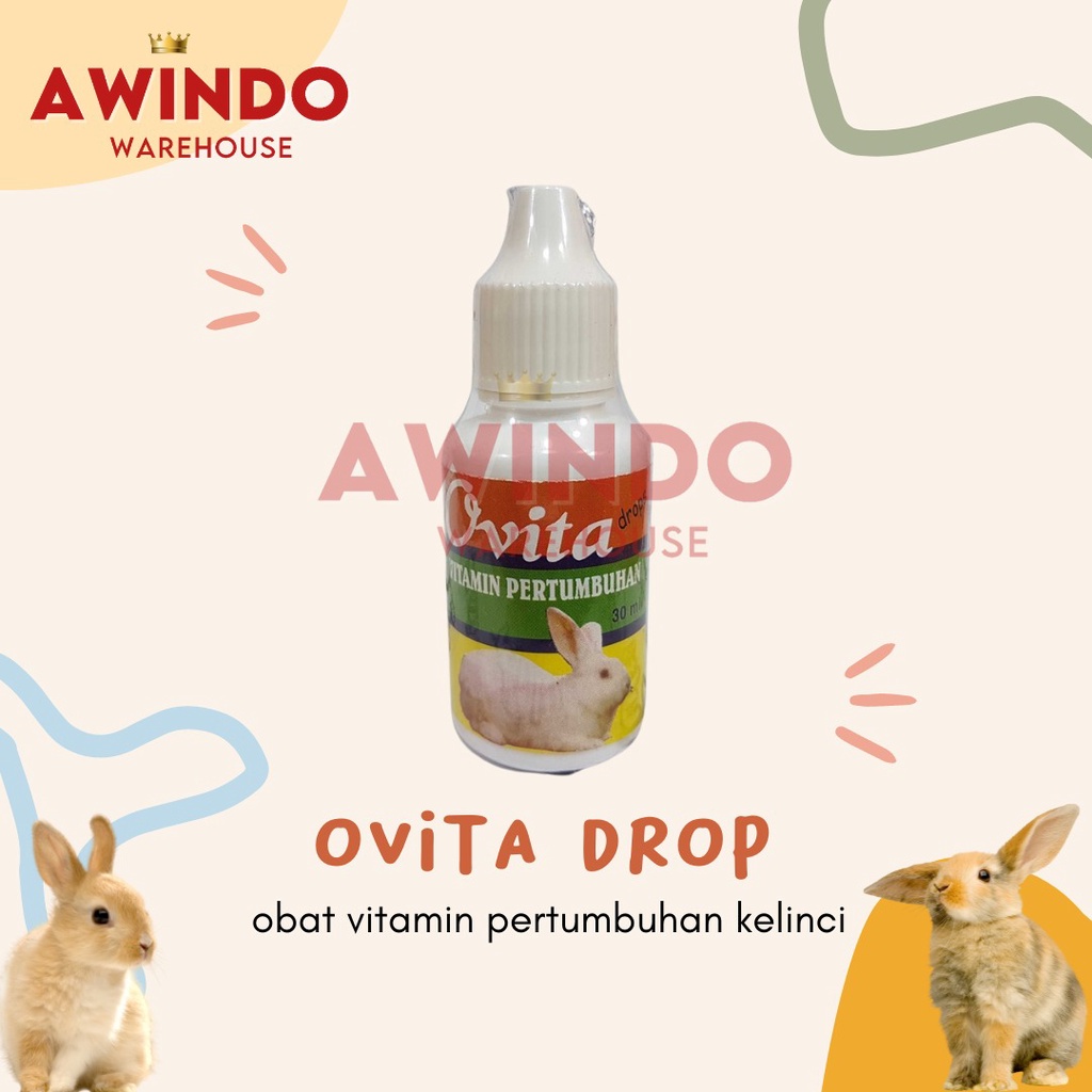 Jual OVITA DROP - Obat Vitamin Pertumbuhan Nutrisi Kelinci Rabbit ...