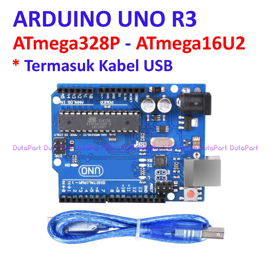 Jual Arduino Uno R3 Atmega328p Dip Atmega 16u2 Compatible Termasuk