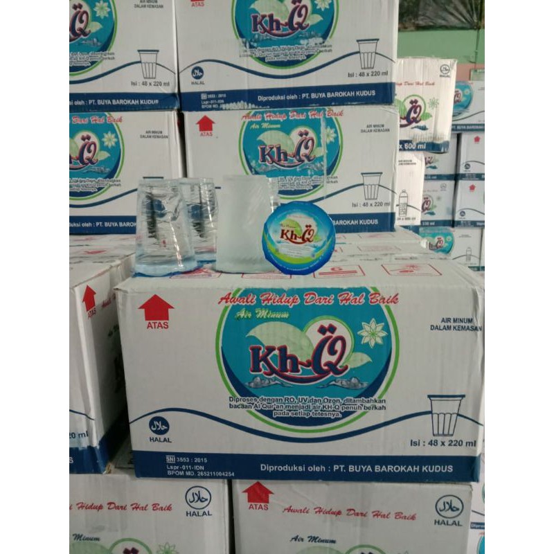 Jual Air Mineral KHQ ukuran 220ml (gelas) | Shopee Indonesia