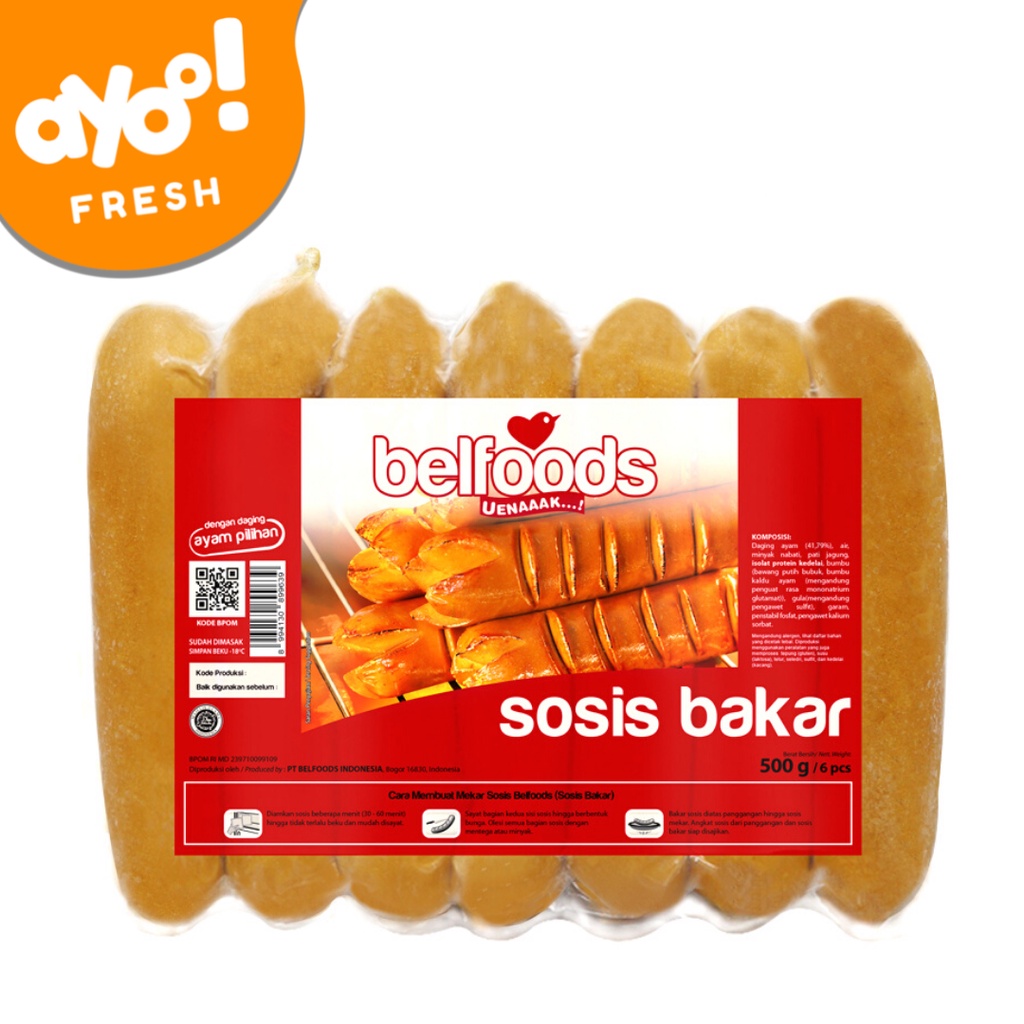Jual Belfoods Uenaak Sosis Ayam Bakar 475 g Pack | Shopee Indonesia