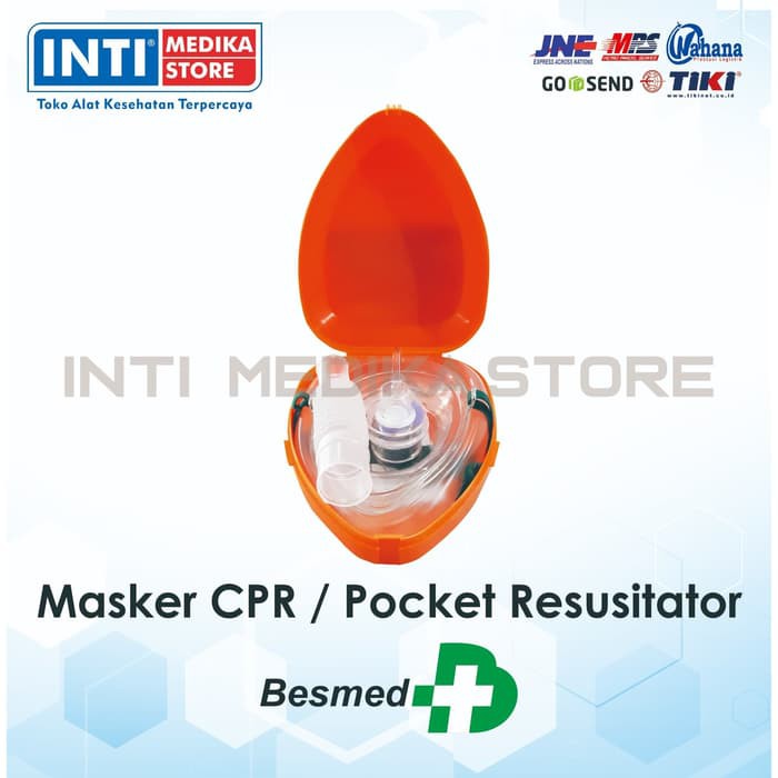 Jual BESMED Masker CPR Pocket Tube Resusitator / Alat Bantu Pernapasan ...