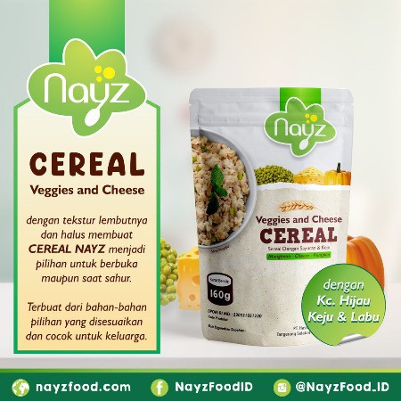 Jual NAYZ CEREAL VEGGIES AND CHEESE 160GR / CEREAL / NAYZ / MAKANAN ...