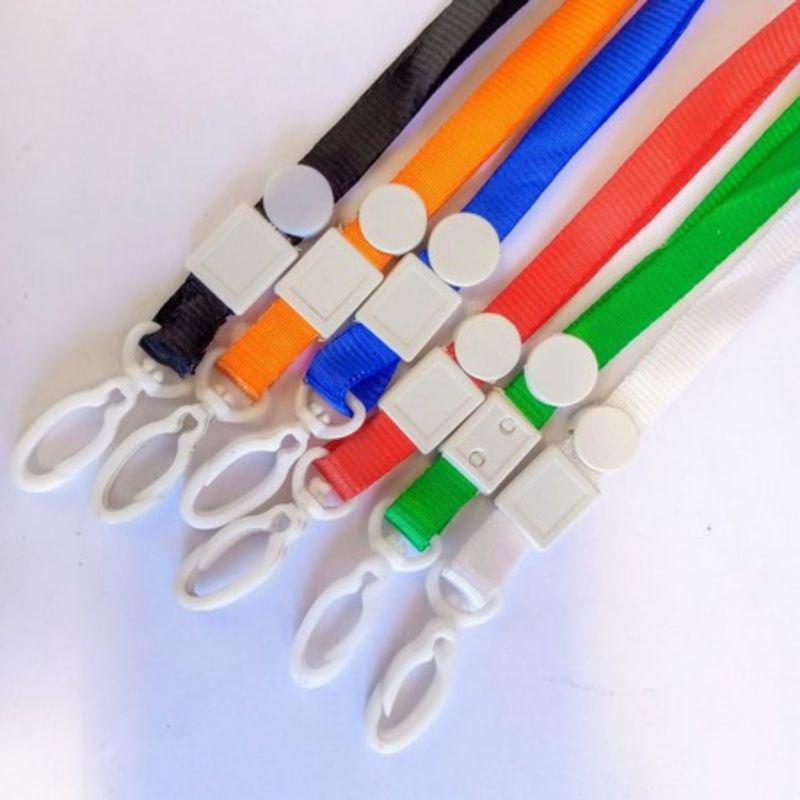 Jual Tali ID Card / Lanyard Name Tag Impor Plastik Kait 1cm / Gantungan ...