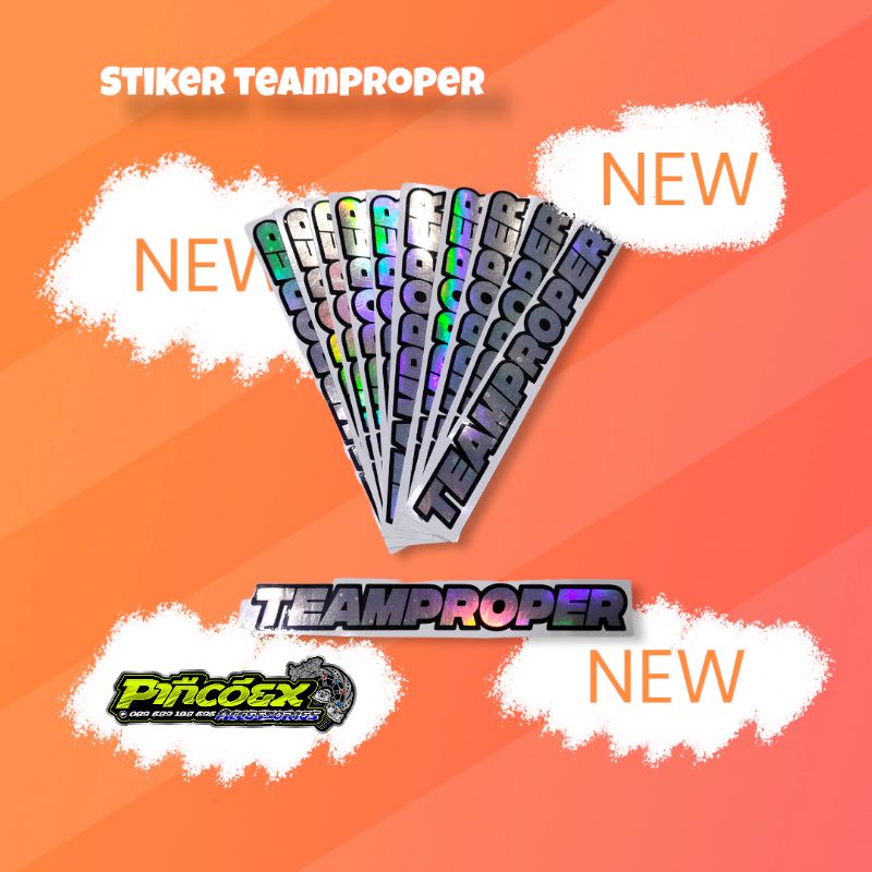 Jual stiker team proper (hologram) | Shopee Indonesia