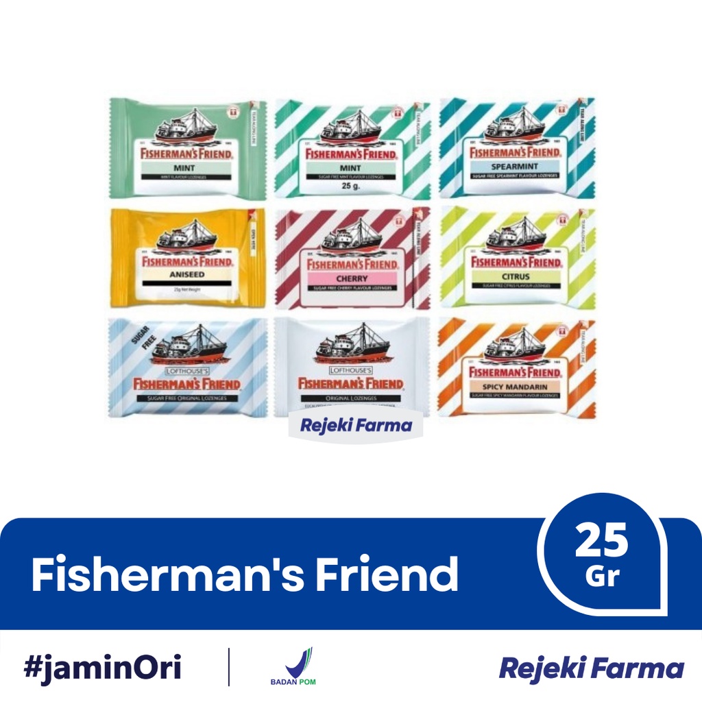 Jual Permen Fisherman Fishermans Fisherman's Friend Friends 25g ...