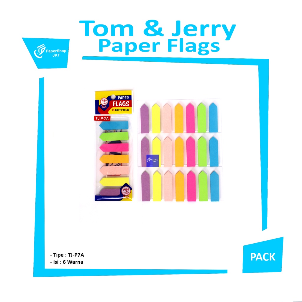 Jual TOM & JERRY - Sticky Notes Paper Flags TJ P-7A - Pad | Shopee ...