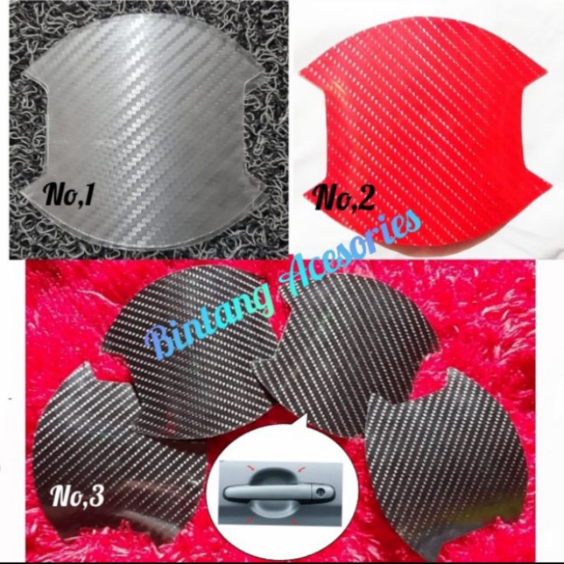 Jual Outer Stiker Pelindung Pintu Mobil WULING CONFERO Sticker CARBON ...