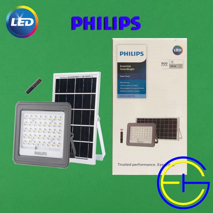 Jual BVC080 LED9 Lampu sorot Solar Philips Smartbright Flood Light | Shopee Indonesia