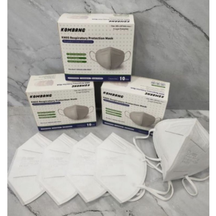 Jual Masker KN95 merk KOMBANG ISI 10 PER BOX (packing dalam Box pakai ...