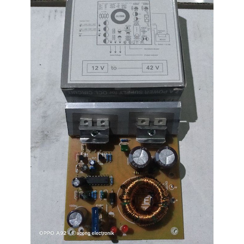 Jual KIT INVERTER 42 VOLT CT INPUT 12 VOLT CONVERTER DC TO CT BELL BGR ...