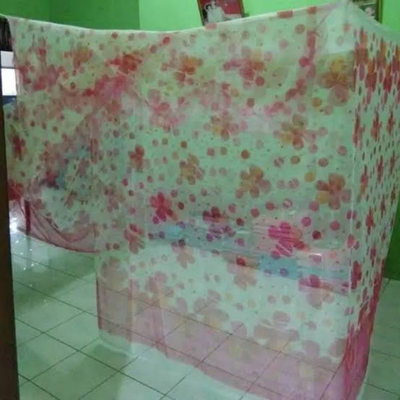 Jual Kelambu Kotak Motif Jumbo Ukuran 200x200cm | Shopee Indonesia