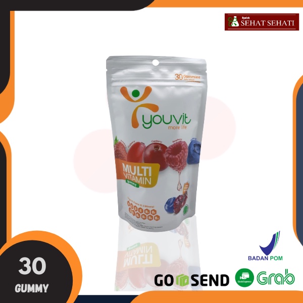 Jual Youvit Multivitamin Dewasa Vitamin C , D , Zink & Superberries - 30 Gummy | Shopee Indonesia