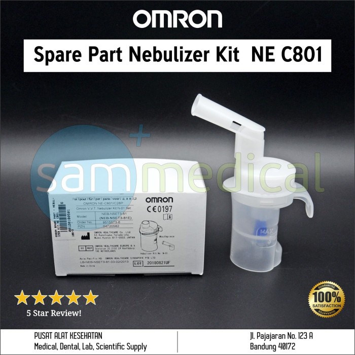 Jual Omron Spare Part - Nebulizer Kit / Tempat Obat Nebulizer NE C801 ...
