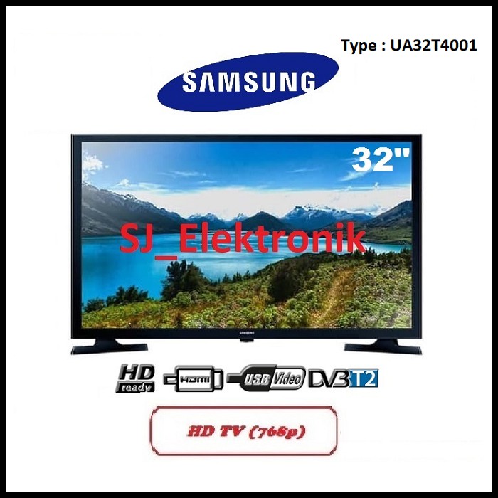 Jual (KHUSUS LUAR KOTA) LED TV Samsung 32 Inch UA32T4001 / 32T4001 HDTV ...
