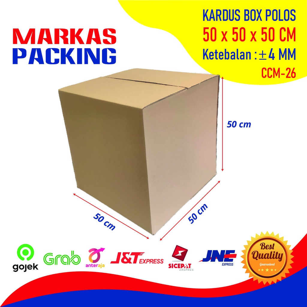 Jual Kardus Karton Box Besar 50x50x50 CM Kotak Dus Pindahan Tebal Polos ...