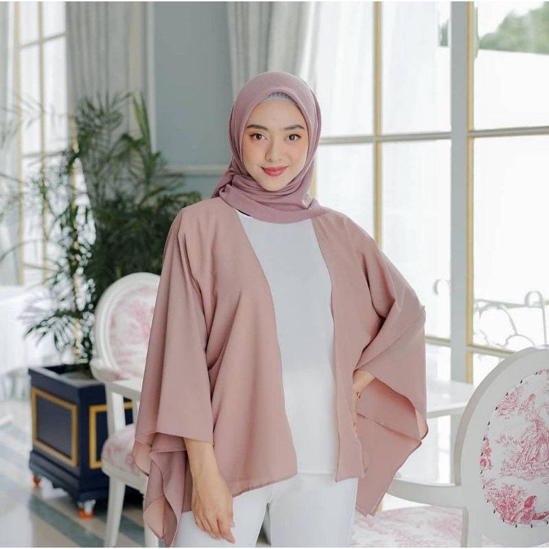 Jual ootd outer batwing polos / outer premium diamond wanita terbaru ...