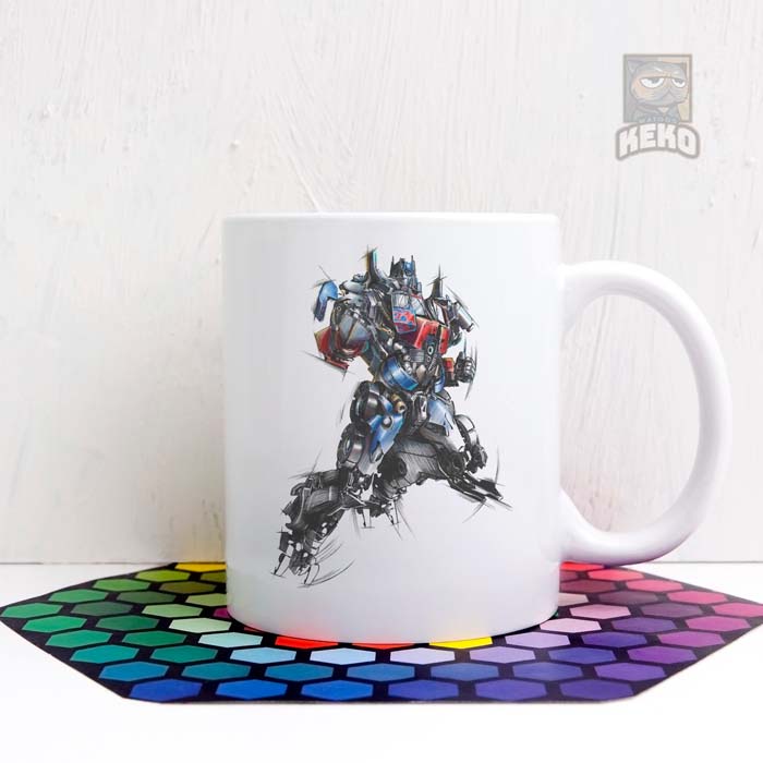 Jual Mug Keramik Optimus Prime Sketch 25 Coffee | Shopee Indonesia